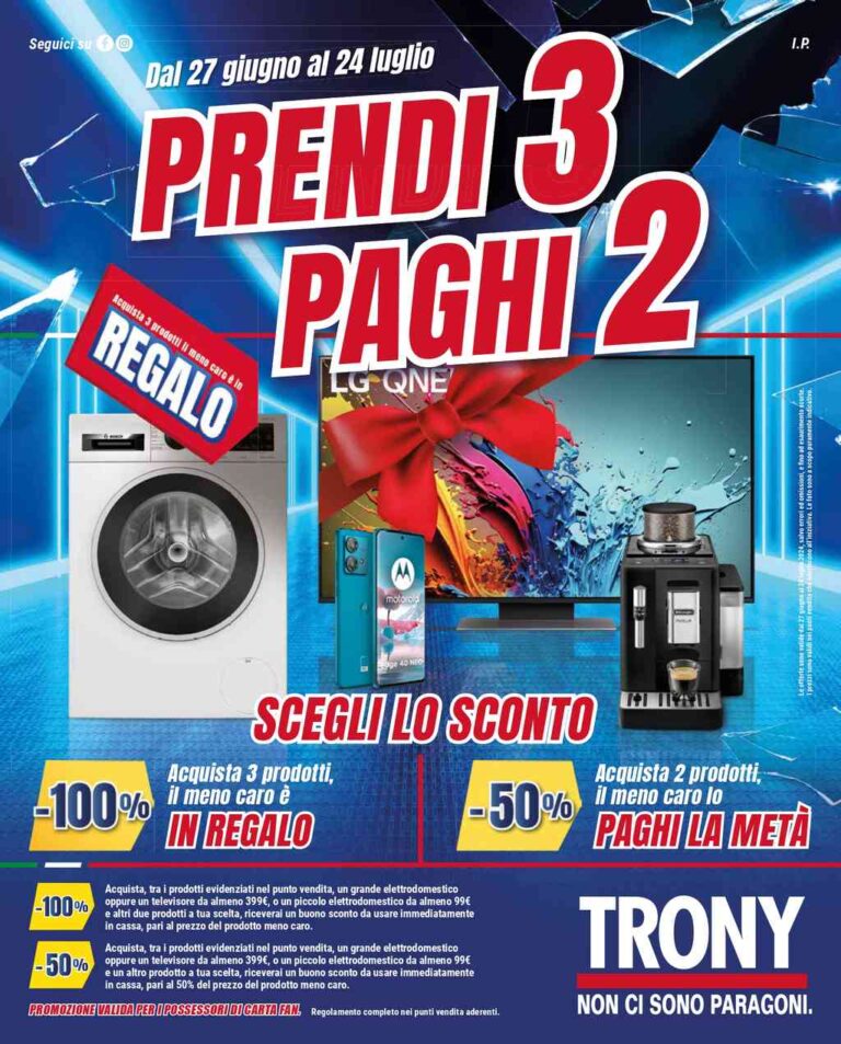 Volantino Trony